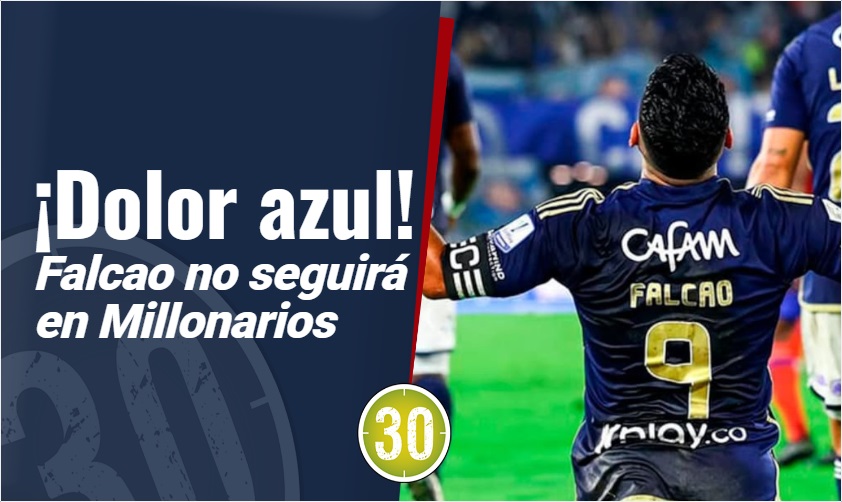 ¡Dolor azul! Falcao no seguirá en Millonarios
